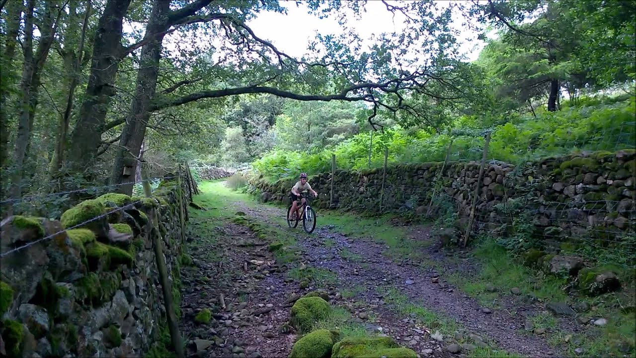 mountian bike Yew Trees wasdale - YouTube
