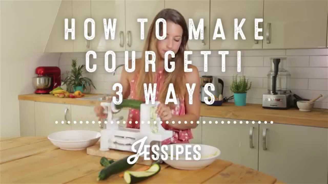How to make courgetti - 3 ways! - YouTube