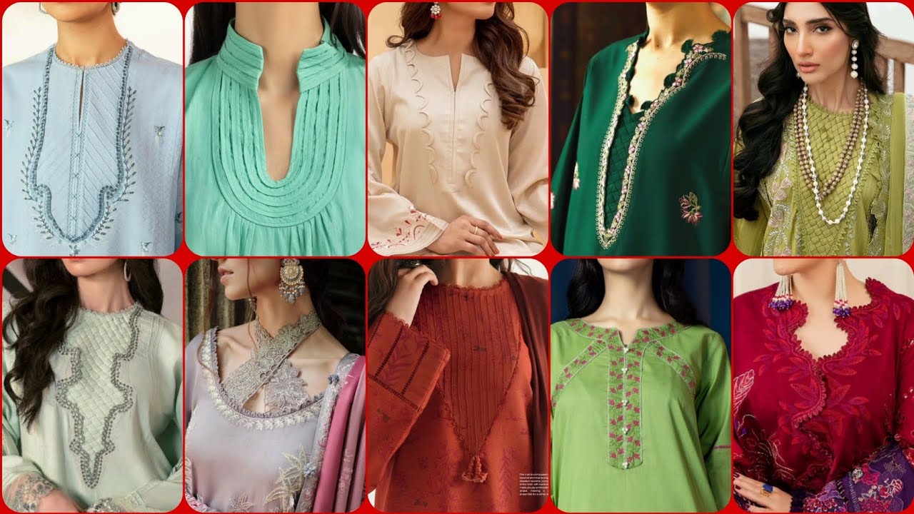 50+ Beautiful Neckline Designing Ideas/Trendy Gla Designs ...