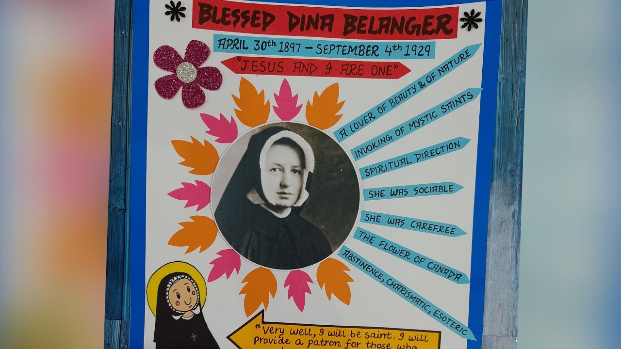 Blessed Dina Belanger Poster/The Blessed one-Dina Belanger/Poster making on Tribute to Dina ...