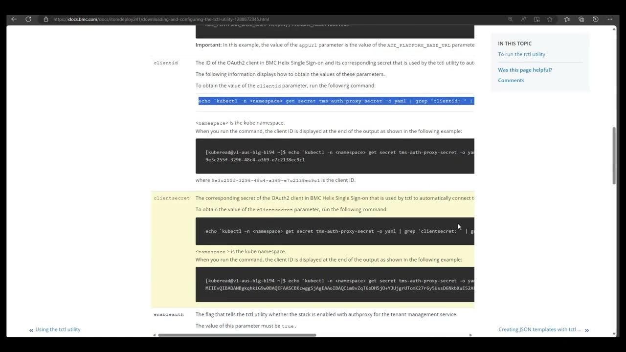 BMC Helix IT Operations Management ITOM Deployment How to configure and start using the TCTL ...