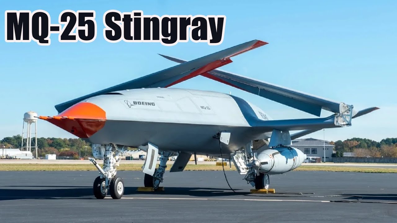 MQ 25 Stingray | Máy bay tiếp nhiên liệu không người lái của Mỹ - YouTube