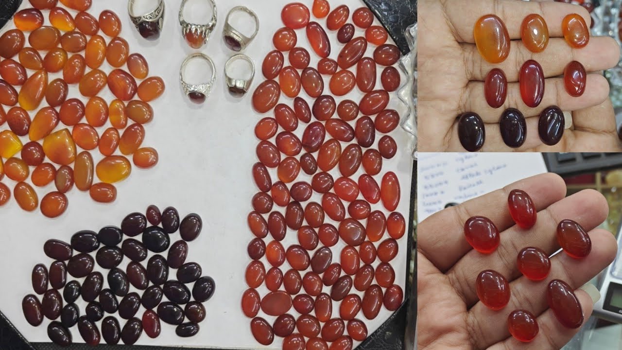 How many colors are there in yemani Akik | Colors shades of aqeeq stone ...