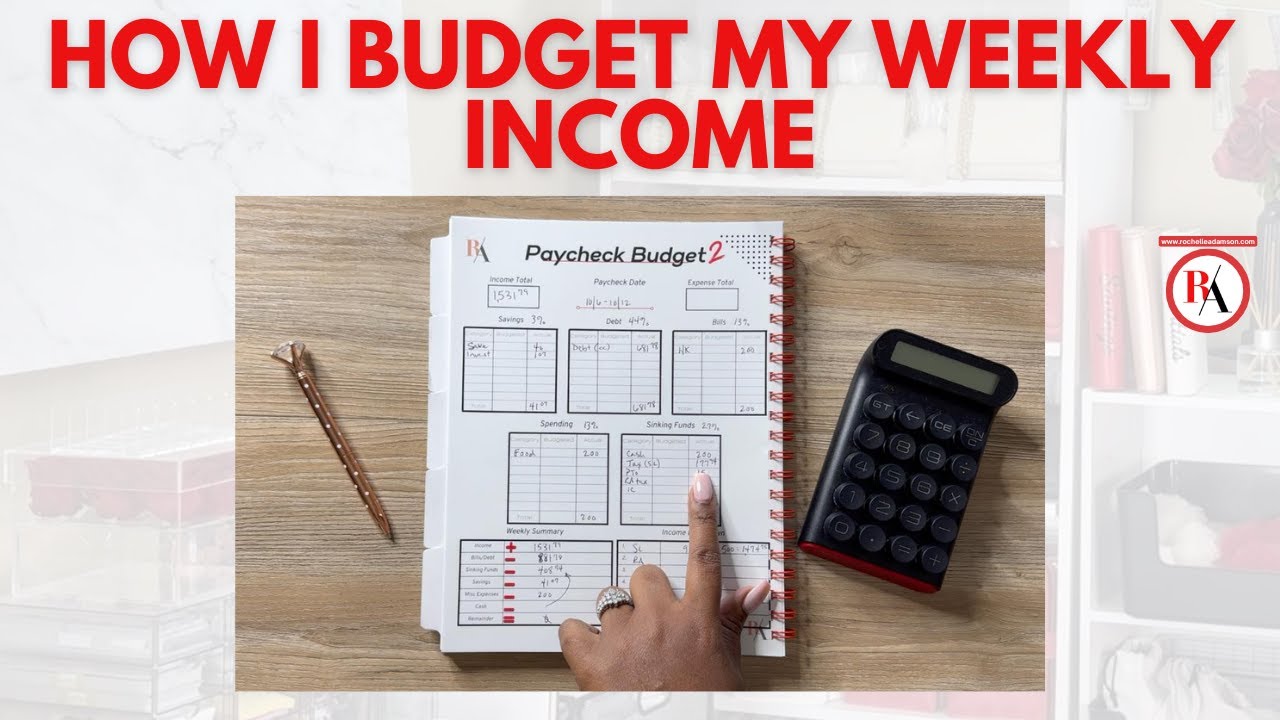 BUDGETING MY WEEKLY INCOME - YouTube