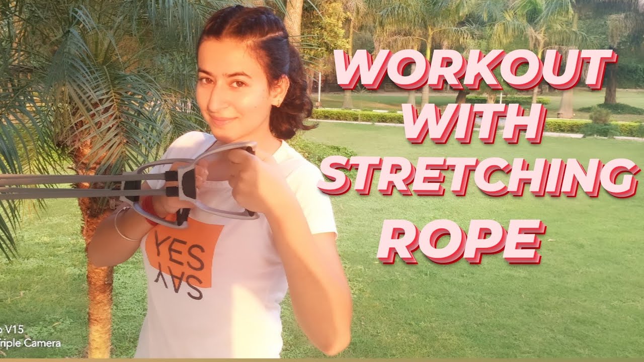 WORKOUT WITH STRETCHING ROPE - YouTube
