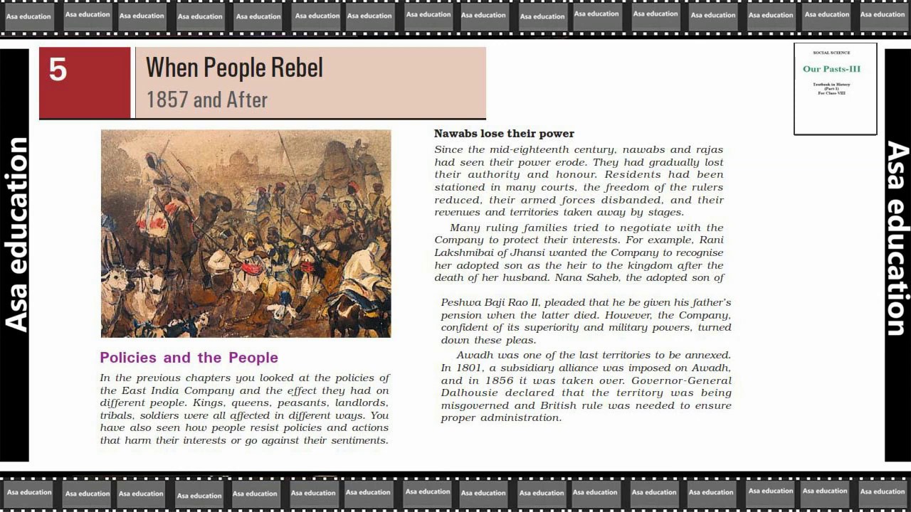 Ch 5.1 When People Rebel (History - Our Pasts - III, Grade 8, CBSE ...
