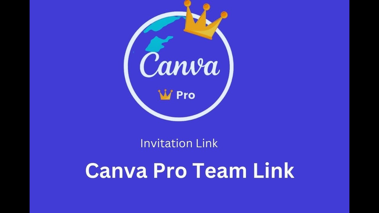 Can pro team link - Canva pro invite link | Canva pro free - YouTube