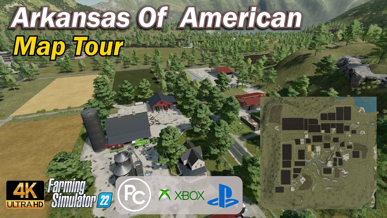 Arkansas of American | Map Tour | Farming Simulator 22 - YouTube