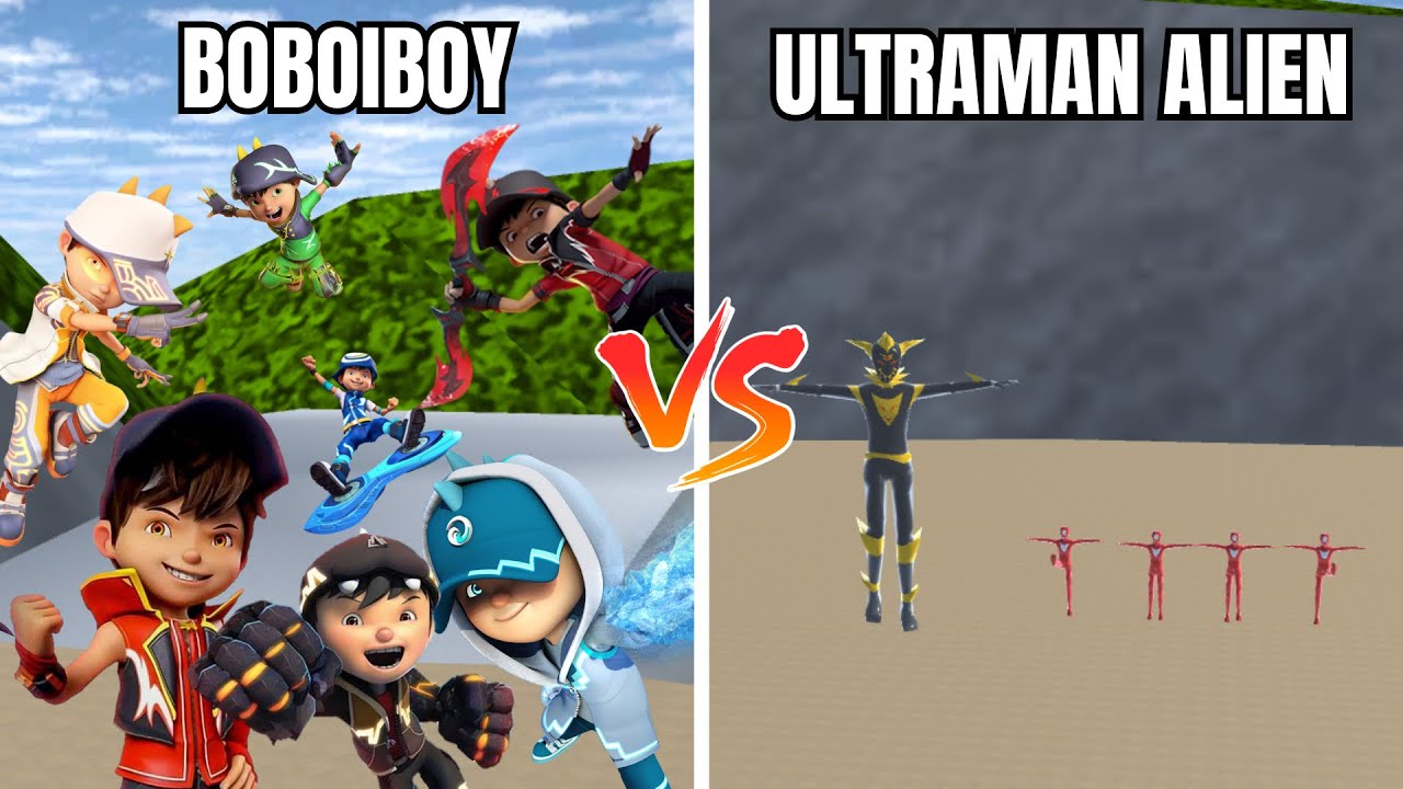 EXPERIMEN BOBOIBOY KUASA 7 VS ULTRAMAN ALIEN!! - SAKURA SCHOOL - YouTube