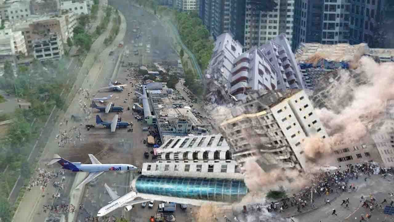 Buildings collapse in seconds Japan Earthquake and Tsunami! Scary ...