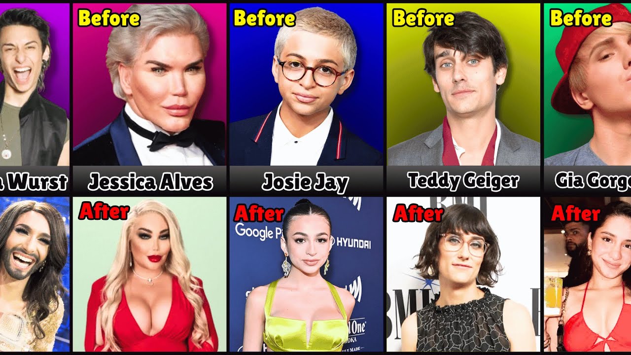 Celebrities Who Underwent Gender Transition | Before and After - YouTube