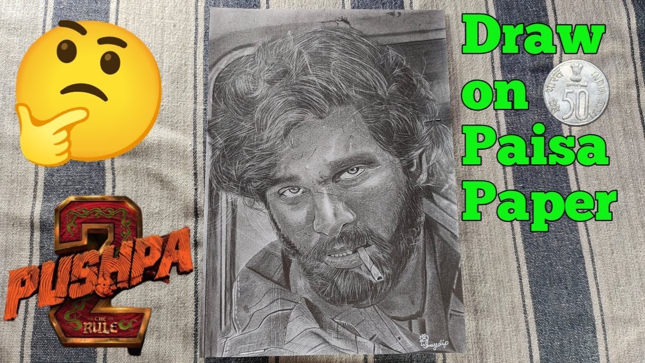 How to draw allu arjun step by step easy|How to draw allu arjun|how to ...