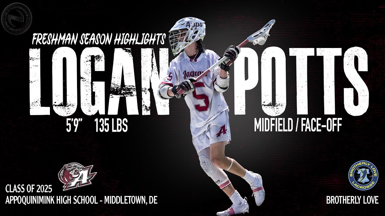 Logan Potts Freshman Highlights, Appoquinimink - YouTube