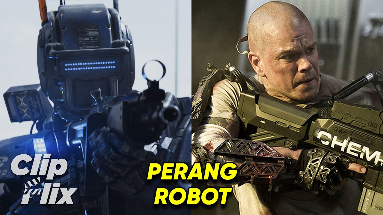 Perang Robot: Chappie & Elysium | Matt Damon, Hugh Jackman, Dev Patel ...