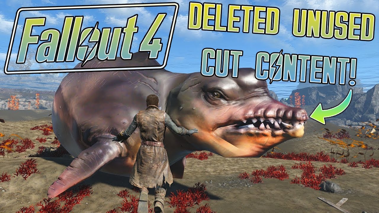 20 MINUTES OF DELETED CUT FALLOUT 4 CONTENT! - YouTube