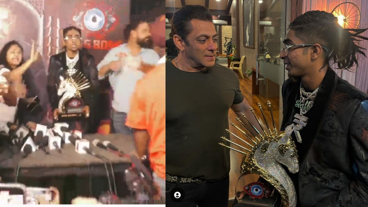 Mc Stan After Winning Bigg Boss 16 Trophy | Mc Stan Interview After ...