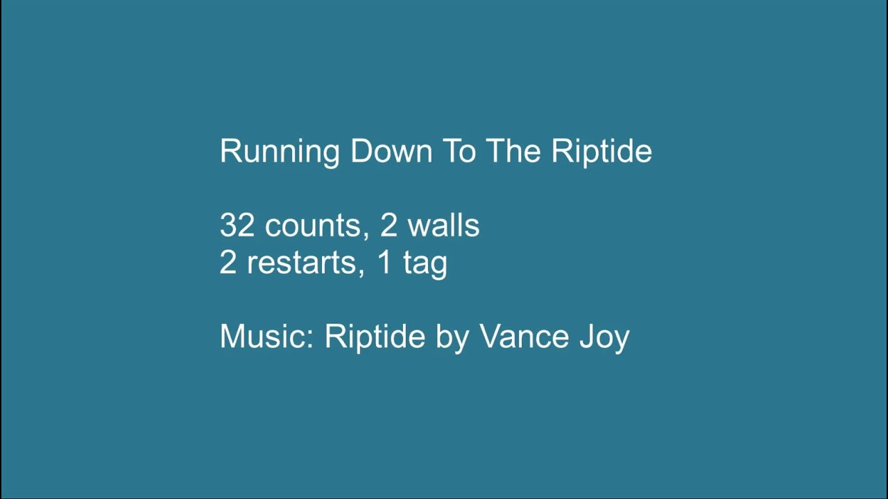 Running Down To The Riptide - Line Dance - Music by Vance Joy - YouTube