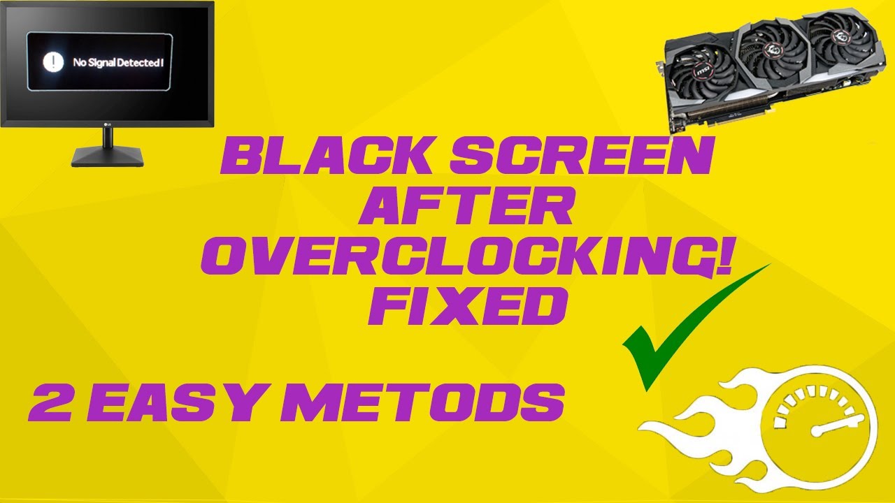 Black screen after overclock | Fix it Overclocking failure |Hindi| Bootloop fix - YouTube