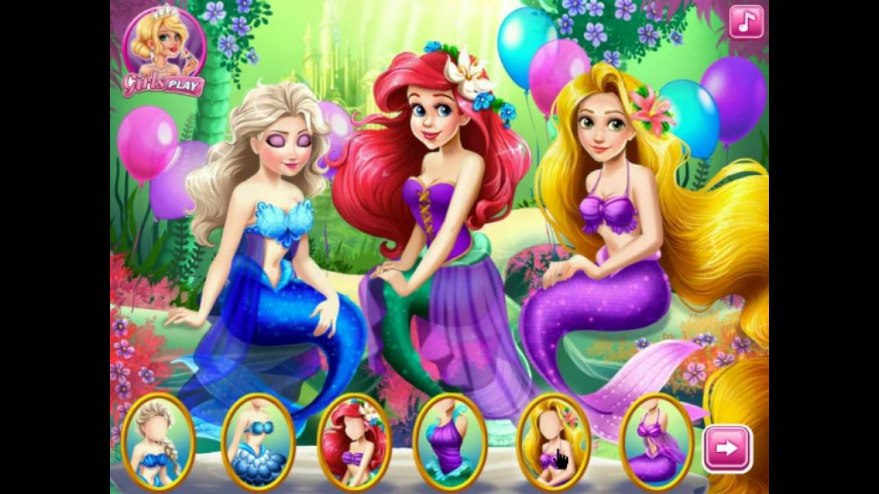 Mermaid Birthday Party Fashion - Didi Games by malditha - YouTube