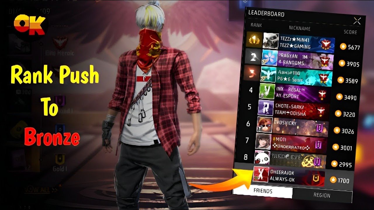 Rank Push To Bronze Free Fire || DHEERAJOK - YouTube