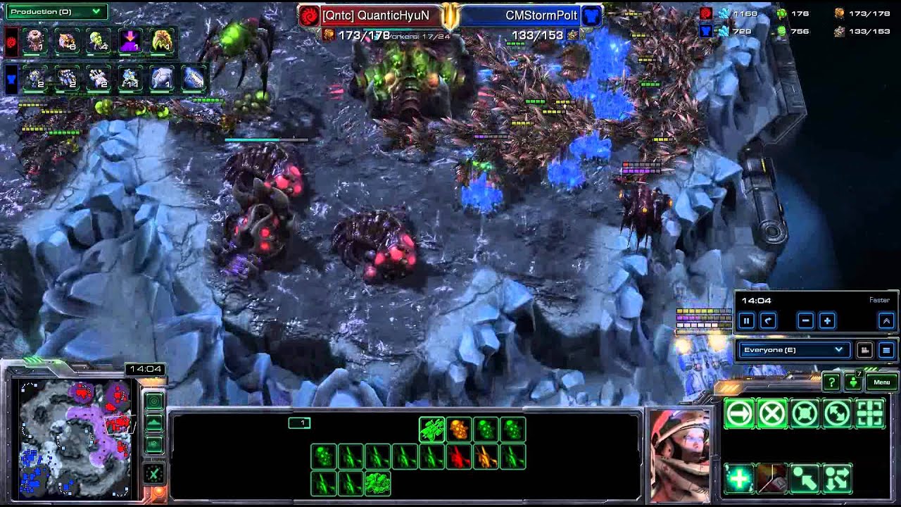HD Starcraft 2 Polt v Hyun TvZ Heart of the Swarm - YouTube