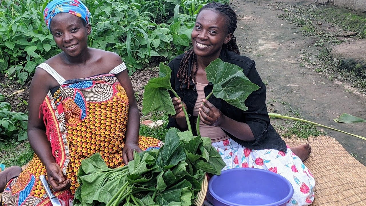 The Real Traditional Cooking African Organic Healthy Vegetables|| A ...