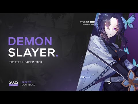 Demon Slayer - Anime Twitter Header [Free Download] - YouTube