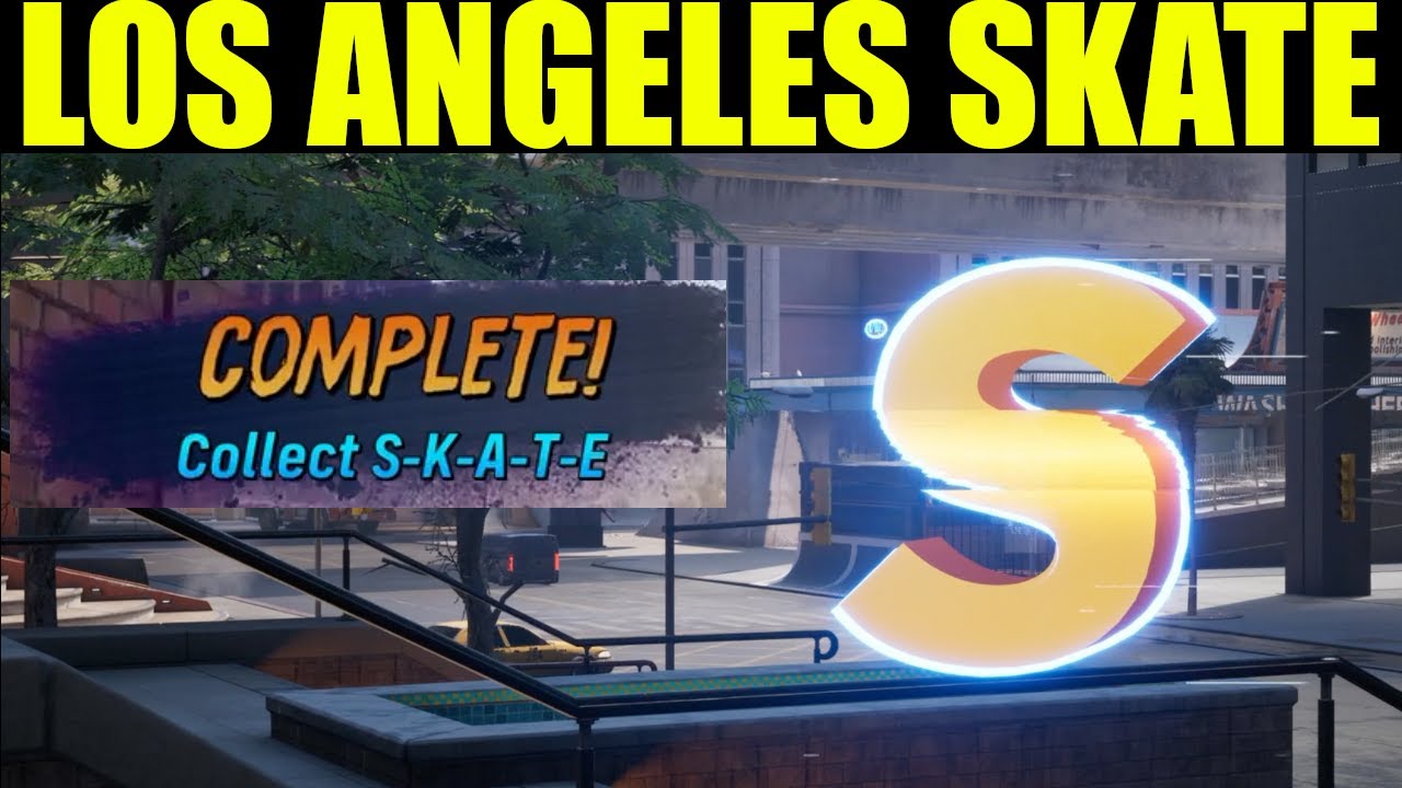 Thps3 - how to collect S-k-a-t-e Los Angeles Location guide - YouTube