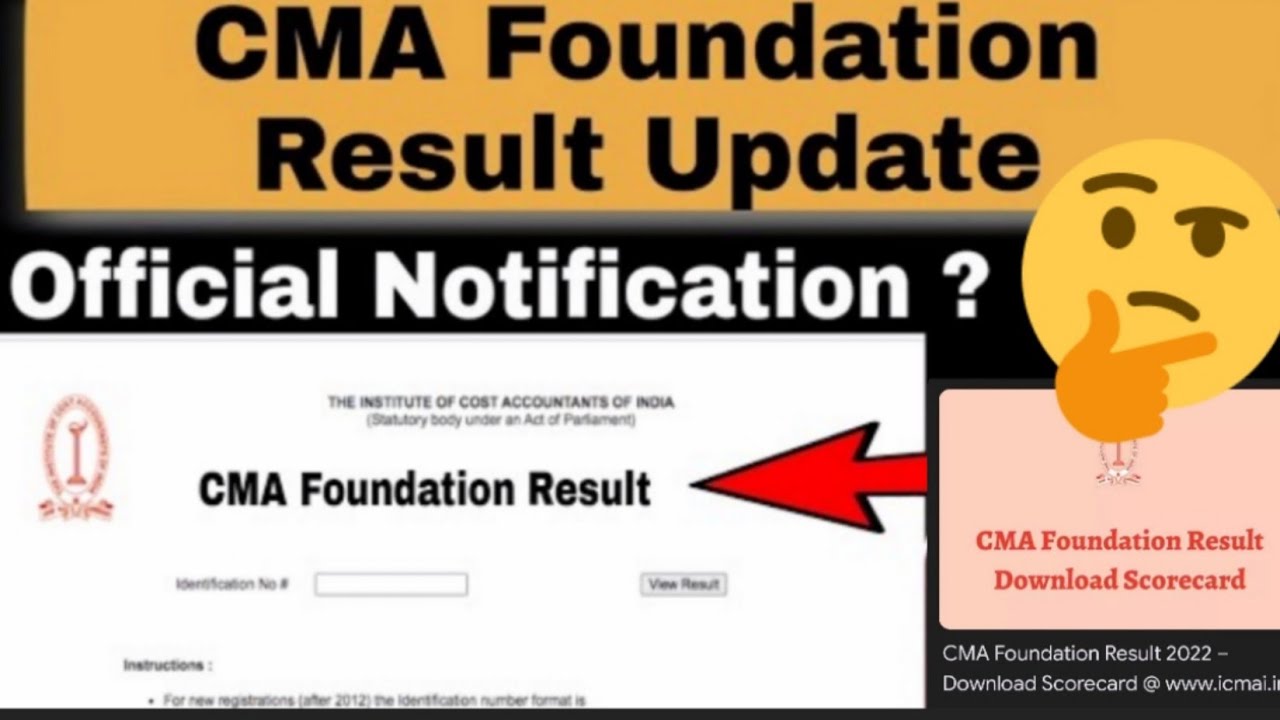 CMA EXAM RESULT JUNE 2022 FOUNDATION EXPECTED DATE?? HOW TO CHECK ...