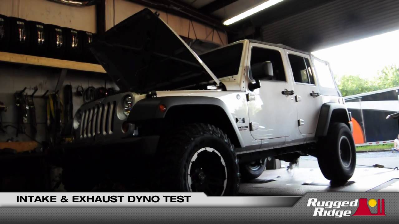 Rugged Ridge Intake Exhaust Dyno Test - YouTube