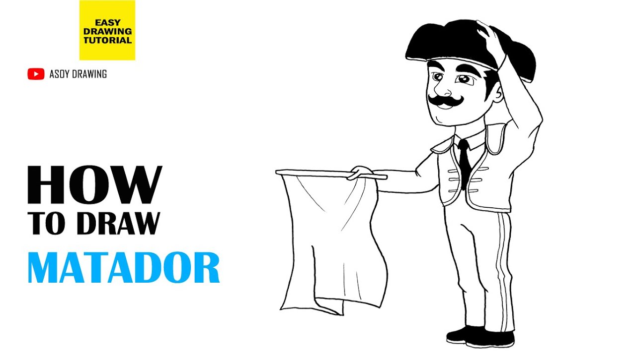 How to Draw Matador - YouTube