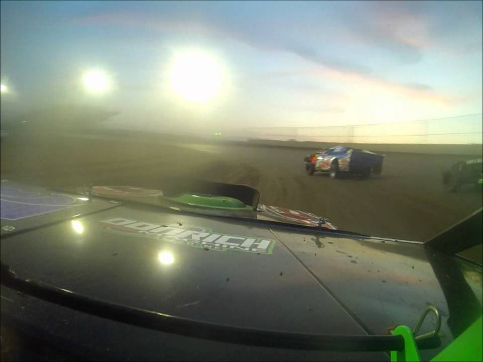 Junction Motor Speedway Tony Rost NASCAR Sport Modified in car on board ...