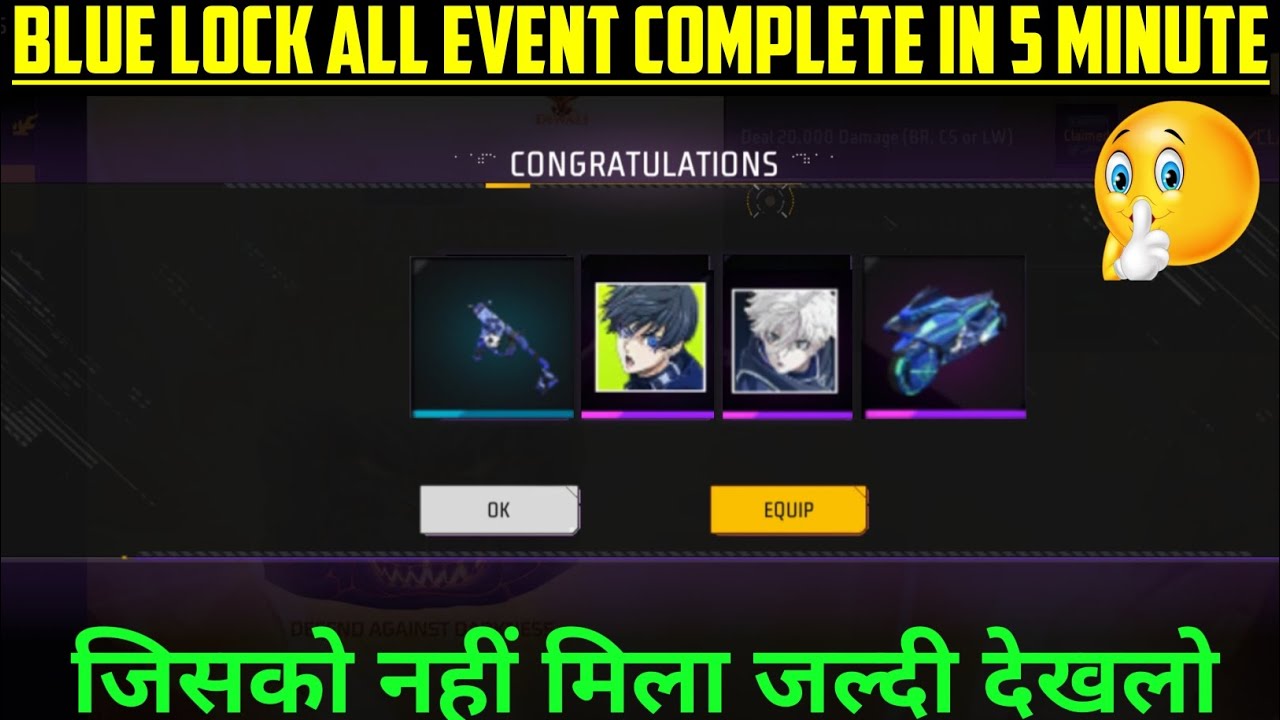 Free Fire New Blue Lock Mission Kaise Complete Karen | Free Banner ...