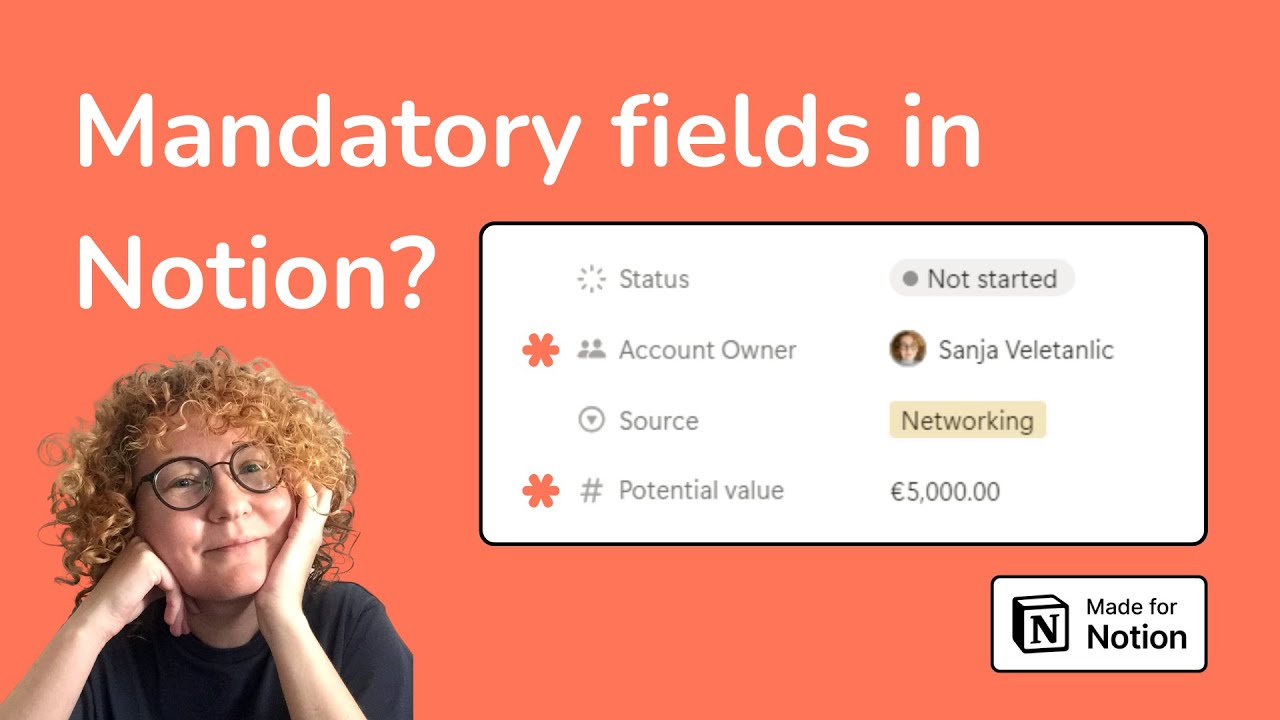 Mandatory/required fields in Notion? - YouTube
