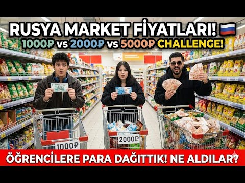 Rusya’da Öğrenci Olmak: 1000, 2000 ve 5000 Ruble ile Market Alışverişi!
