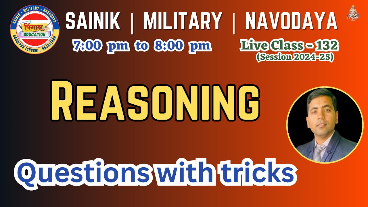 AISSEE Reasoning class | Reasoning classes | Sainik school reasoning ...