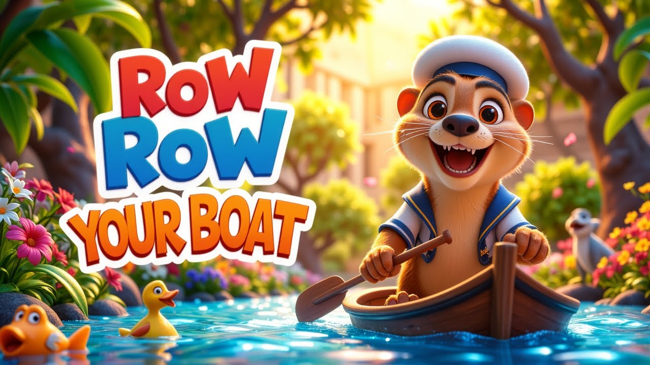 Row Row Row Your Boat | Fun Nursery Rhyme for Kids - YouTube