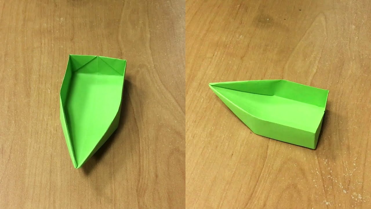 Barchette di Carta - Barca Origami - YouTube