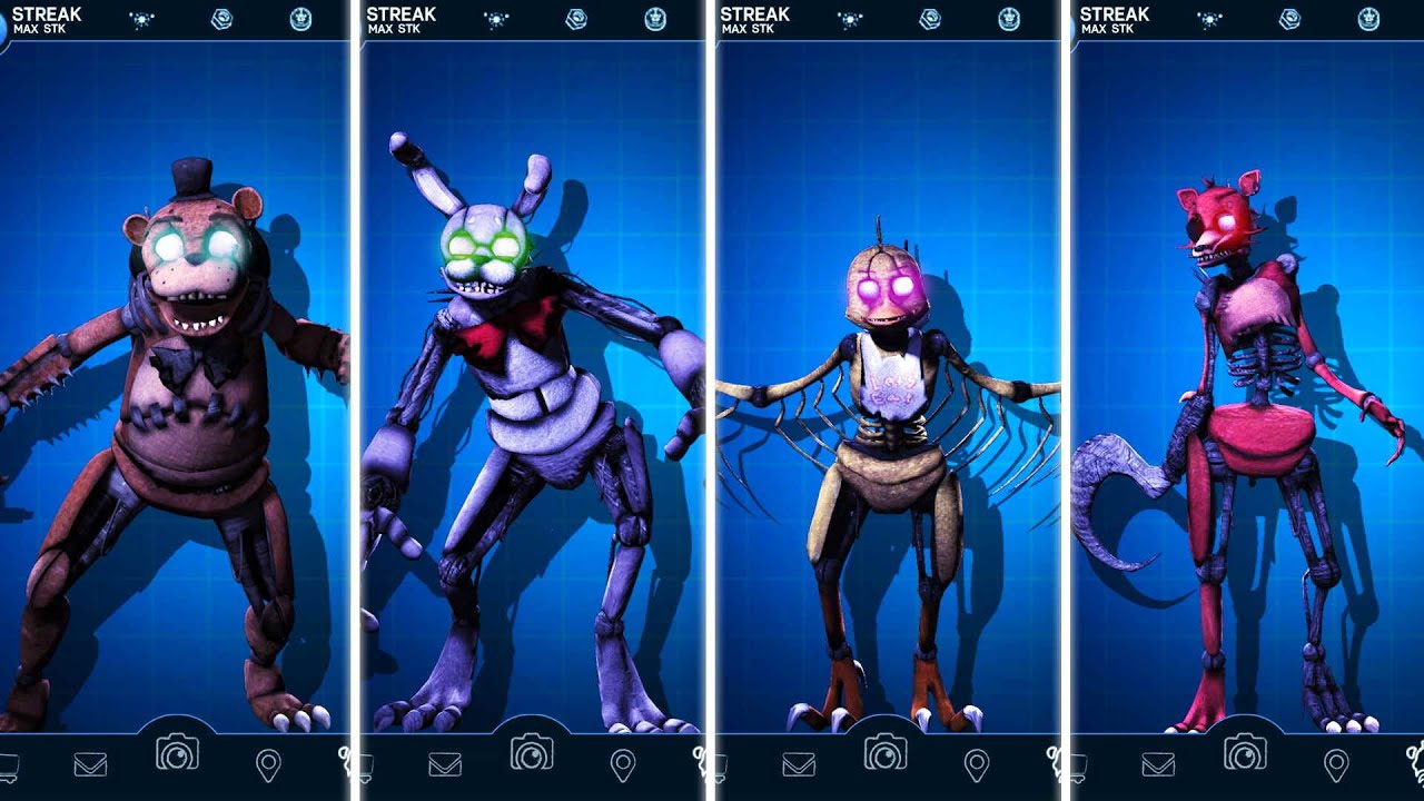 FNAF AR Drawkill Animatronics Workshop Animations - YouTube