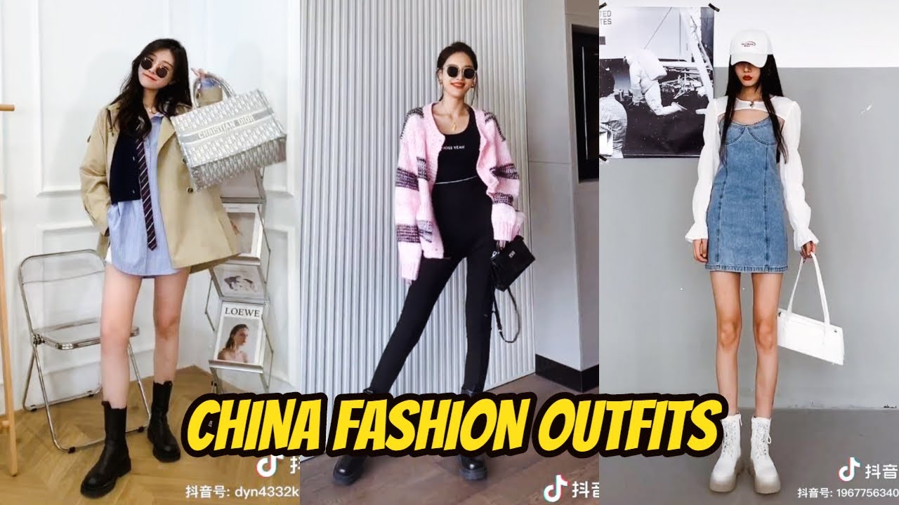 Tik Tok China 🖤 China Fashion Outfit #48 👫trung quốc Thời Trang Phối Đồ ...