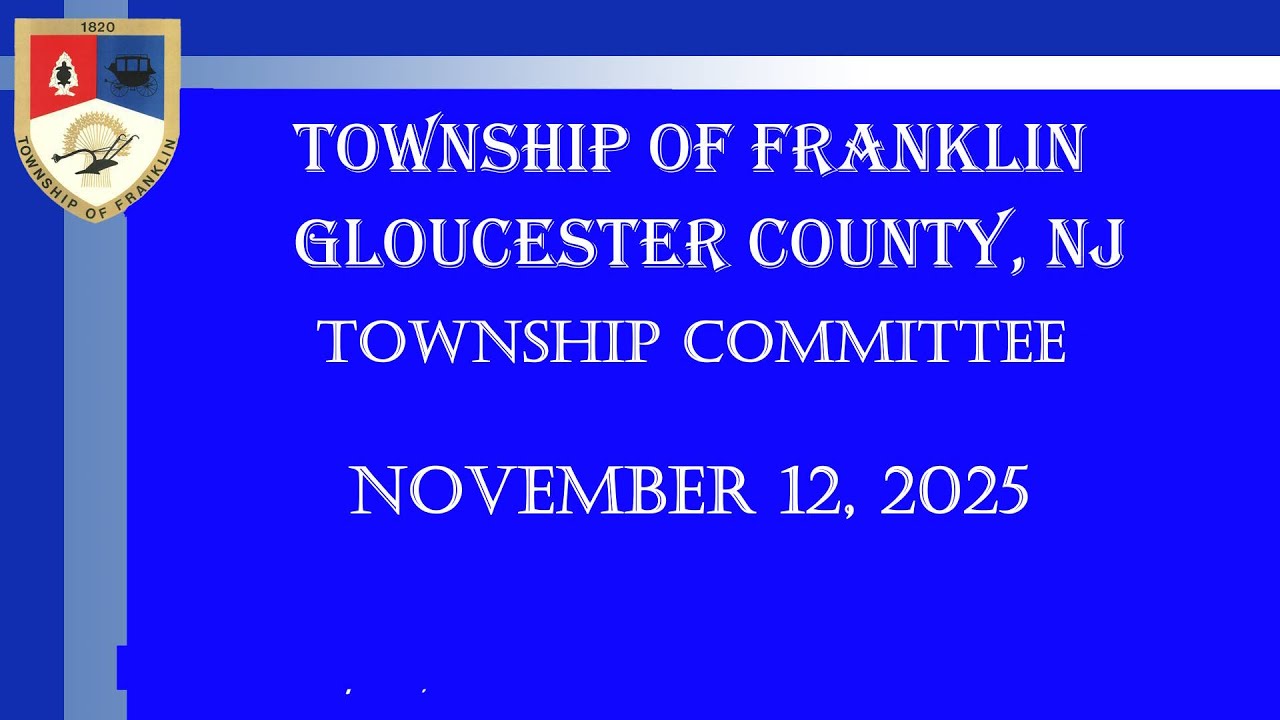 2025 Nov 12 Township Committee - YouTube