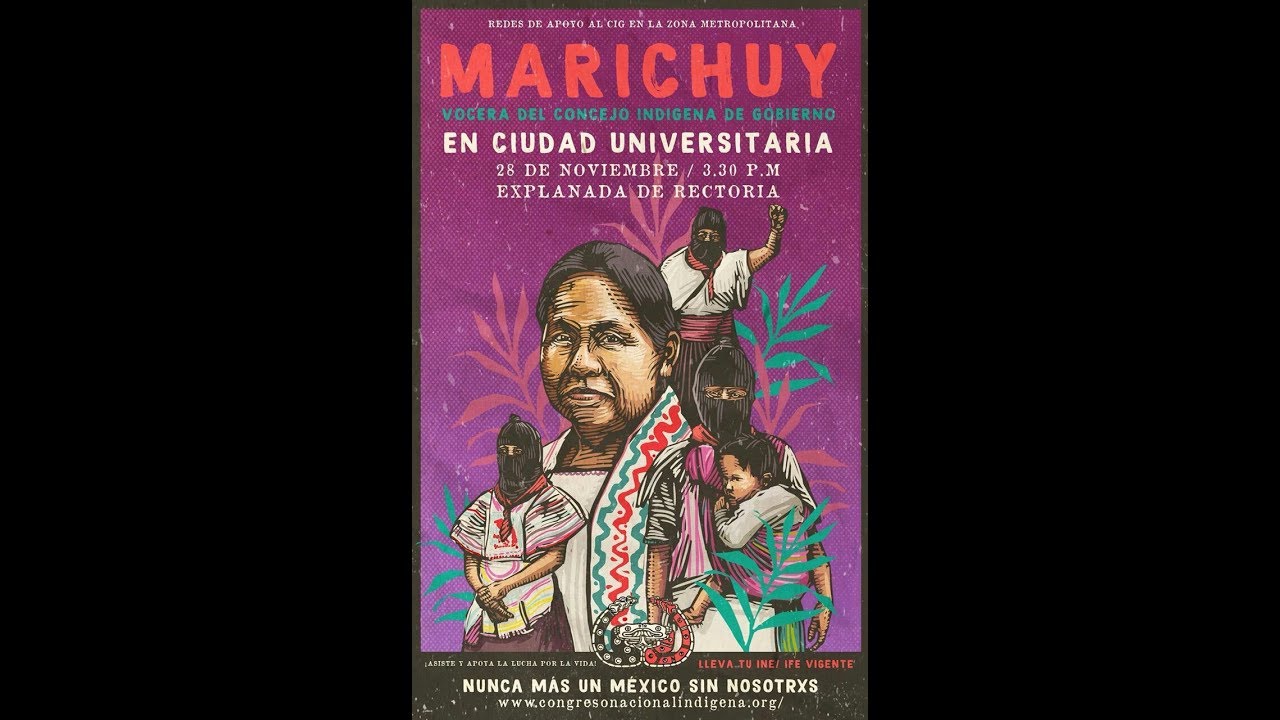 Palabras de Marichuy, vocera del Concejo Indígena de Gobierno - YouTube