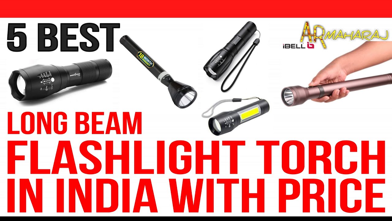 Top 5 Best Flashlight Torch in India with Price ⚡ | 🔦 Long Beam Torch ...