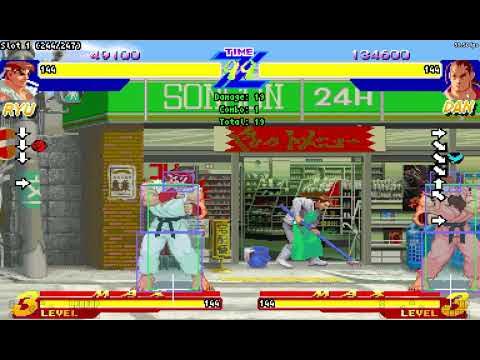 Priority vs hitboxes and hurtboxes more examples Street Fighter fighting games - YouTube