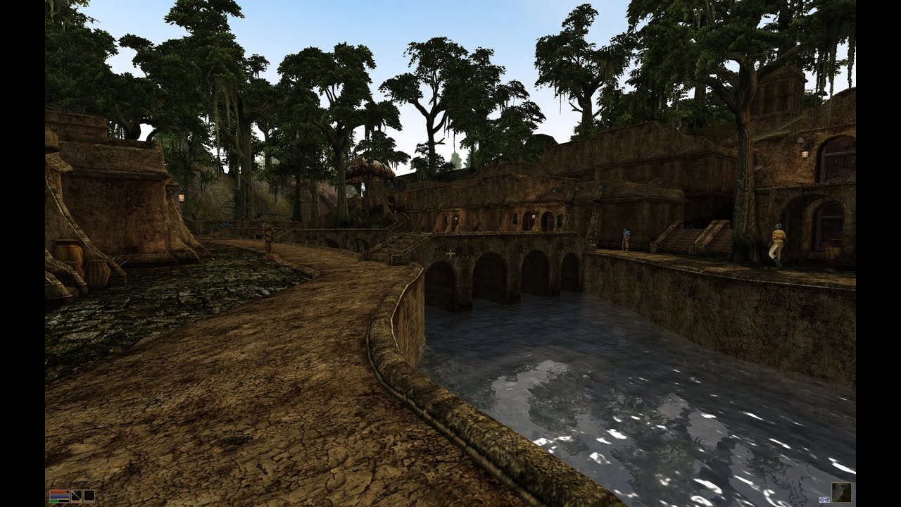 Morrowind – Balmora City Center HD Wallpaper - YouTube