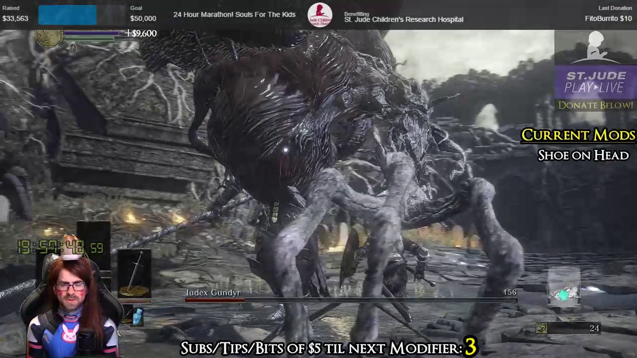 Soulsborne Subathon for St. Jude (Pt. 3) - YouTube