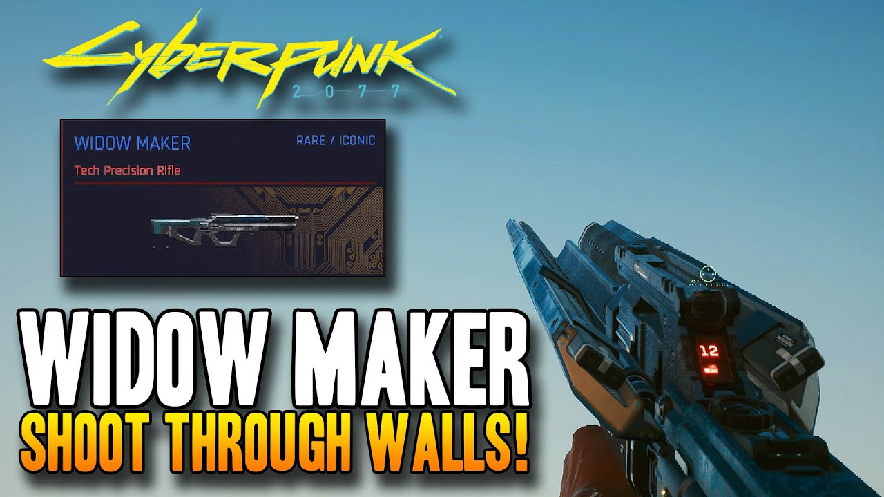 Where to FIND the WIDOW MAKER Iconic Weapon! Cyberpunk 2077 #Shorts ...