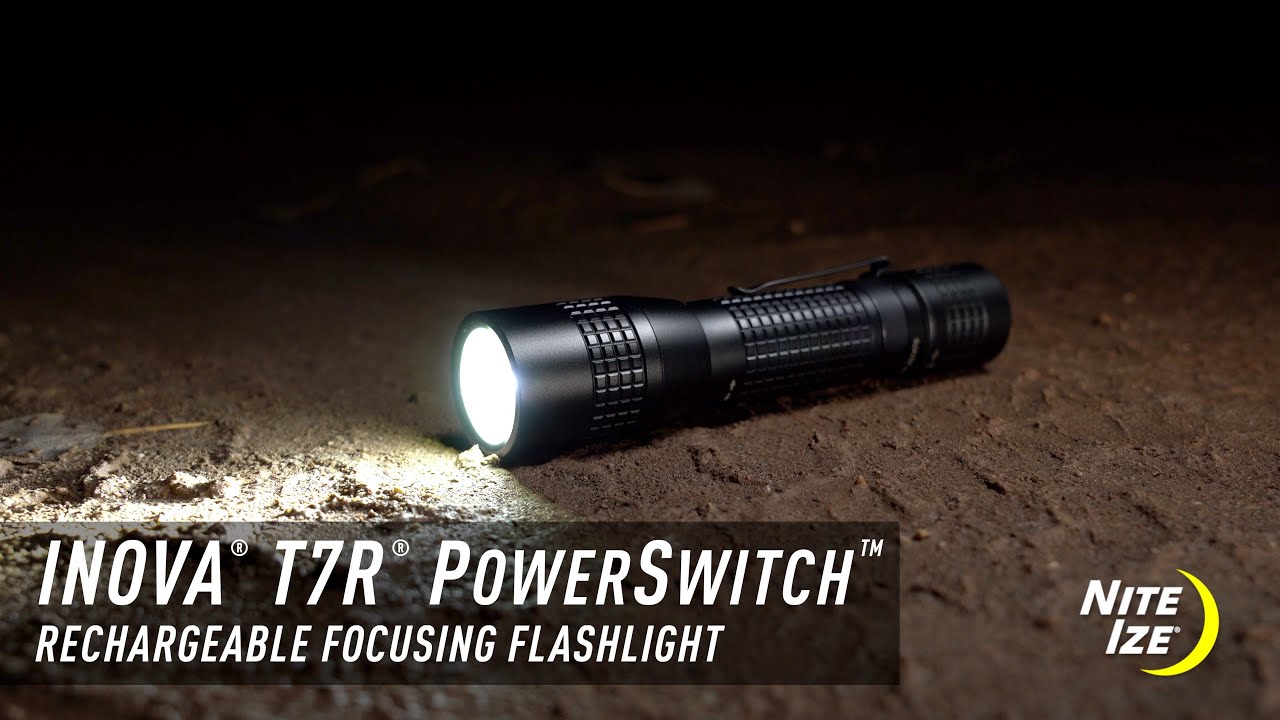 INOVA® T7R® PowerSwitch™ Rechargeable Focusing Flashlight - YouTube