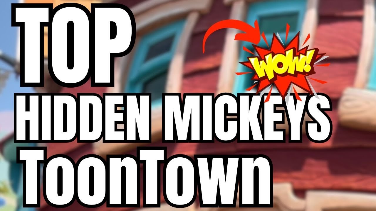 TOP hidden Mickeys in TOONTOWN Disney Dad Vlog - YouTube