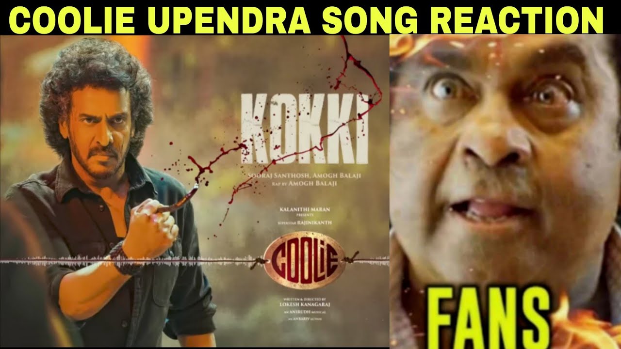 Coolie upendra song reaction / coolie song / Rajinikanth / coolie ...